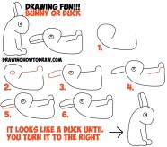 How To Draw An Optical Illusion For Kids Is It A Duck Or Is It A How To Draw An Optical Illusion For Kids Is It A Duck Or Is It A