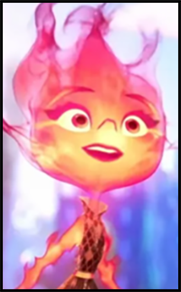 How to Draw Disney's Pixar's Elemental Cartoon Characters