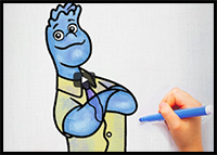 How to Draw Disney's Pixar's Elemental Cartoon Characters