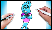 How to Draw Disney's Pixar's Elemental Cartoon Characters