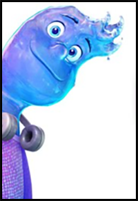 How to Draw Disney's Pixar's Elemental Cartoon Characters