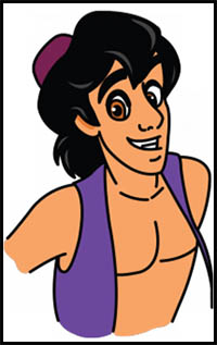 How to Draw Disney's Aladdin Cartoon Characters : Drawing Tutorials ...