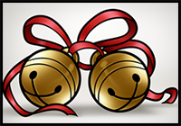 How to Draw Christmas Bells & Xmas Jingle Bells with Easy Step by Step ...