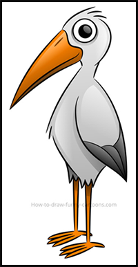 How to Draw Storks : Drawing Tutorials & Drawing & How to Draw Storks ...