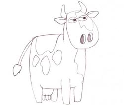 How to Draw Cows : Drawing Tutorials & Drawing & How to Draw Cows ...