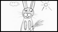 How to Draw Bunny Rabbits : Drawing Tutorials & Drawing & How to Draw ...