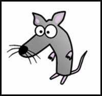 How to Draw Cartoon Mice & Rats & Realistic Mice & Rats : Drawing ...