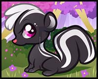 How to Draw Cartoon Skunks & Realistic Skunks : Drawing Tutorials ...