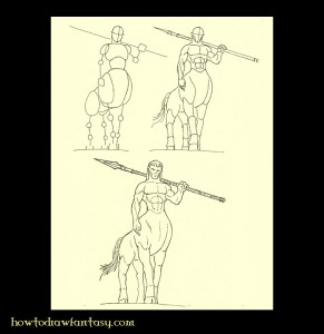 Howto draw centaurs