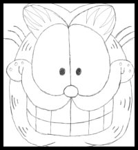 How to Draw Garfield Cartoon Characters : Drawing Tutorials & Drawing ...