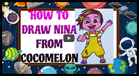 How to Draw Cocomelon Characters with Drawing Cartoons Lessons & Tutorials for Kids & Children