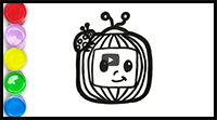 How to Draw Cocomelon Characters with Drawing Cartoons Lessons & Tutorials for Kids & Children