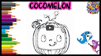 How to Draw Cocomelon Characters with Drawing Cartoons Lessons & Tutorials for Kids & Children