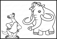 How to Draw Ice Age Movie Characters : Drawing Tutorials & Drawing ...