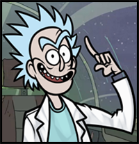 How to Draw Rick and Morty Characters Cartoons Lessons and Step by Step ...