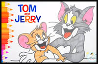 How to Draw Tom and Jerry Cartoon Characters : Drawing Tutorials ...