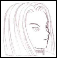 How to Draw Straight Hair and the Human Face: Drawing Tutorials ...