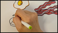 How to Draw Breakfast Items : Drawing Tutorials & How to Draw Breakfast ...