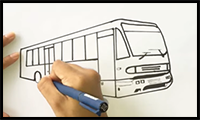 How to Draw Buses : Drawing Tutorials & Drawing & How to Draw Buses ...