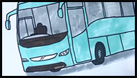 How to Draw Buses : Drawing Tutorials & Drawing & How to Draw Buses ...