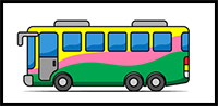 How to Draw Buses : Drawing Tutorials & Drawing & How to Draw Buses ...