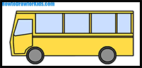 How to Draw Buses : Drawing Tutorials & Drawing & How to Draw Buses ...