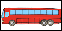 How to Draw Buses : Drawing Tutorials & Drawing & How to Draw Buses ...