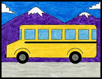 How to Draw Buses : Drawing Tutorials & Drawing & How to Draw Buses ...