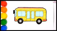 How to Draw Buses : Drawing Tutorials & Drawing & How to Draw Buses ...