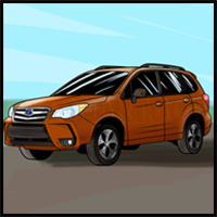 How to Draw Sports Utility Vehicle : Drawing Tutorials & Drawing & How ...