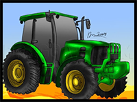 How to Draw Tractors : Drawing Tutorials & Drawing & How to Draw ...