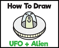 How to Draw UFOS : Drawing Tutorials & Drawing & How to Draw UFOS Illustrations Drawing Lessons ...