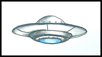 How to Draw UFOS : Drawing Tutorials & Drawing & How to Draw UFOS Illustrations Drawing Lessons ...