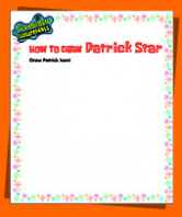 How to Draw Patrick Star from Spongebob Squarepants Lessons: Drawing ...