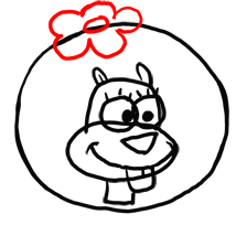 How To Draw Sandy Cheeks