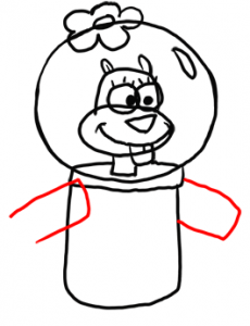 Step by Step Lesson : How to Draw Sandy Cheeks from Spongebob ...