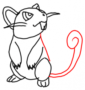 Step by Step Drawing Lesson : How to Draw Rattata from Pokemon for Kids ...