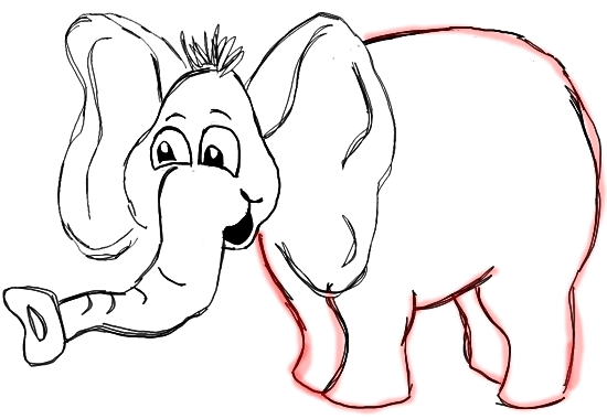How to Draw Cartoon Elephants / African Animals Step by Step Drawing ...