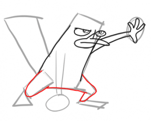 How to Draw Perry the Platypus (Agent P) from Phineas and Ferb for Kids ...