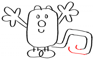 How to Draw Wubbzy from Wow Wow Wubbzy Step by Step Drawing Tutorial ...