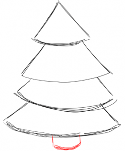 How to Draw Christmas Trees Step by Step Drawing Lesson – How to Draw ...
