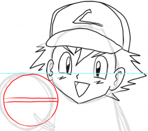 Step 11 How to Draw Ash Ketchum from Pokemon : Step by Step Drawing ...