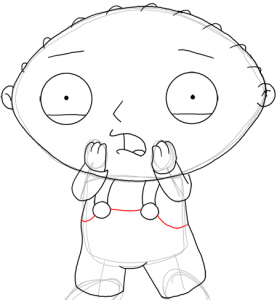Step 14 How to Draw Stewie from Family Guy : Step by Step Drawing ...