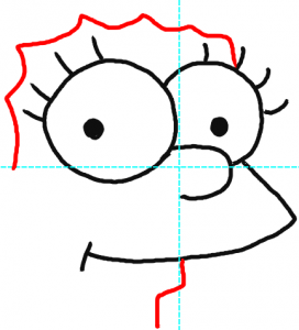 How to Draw Marge Simpson from The Simpsons : Step by Step Drawing ...