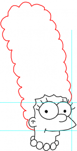How to Draw Marge Simpson from The Simpsons : Step by Step Drawing ...