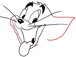 Step 11 How to Draw Tom from Tom and Jerry Drawing Lesson – How to Draw ...