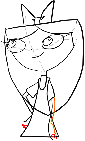 How to Draw Isabella from Phineas and Ferb Step by Step Drawing ...