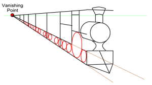 Drawing Trains in One Point Perspective with Easy Step by Step Tutorial ...