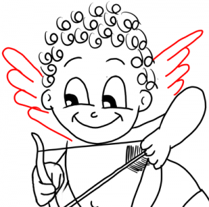 Step 22 How to Draw Cupid – How to Draw Step by Step Drawing Tutorials