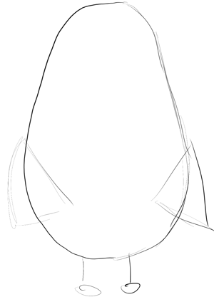 Step 1 Drawing Mrs Puff from Spongebob Squarepants Instructions - How ...